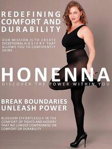 HONENNA Plus Size Fleece Lined Tights, 11+ Colors Thermal Warm Winter ...