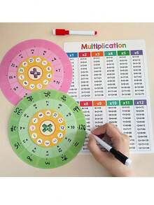 Reusable Multiplication Operation Slide Ruler, Arithmetic Table For ...