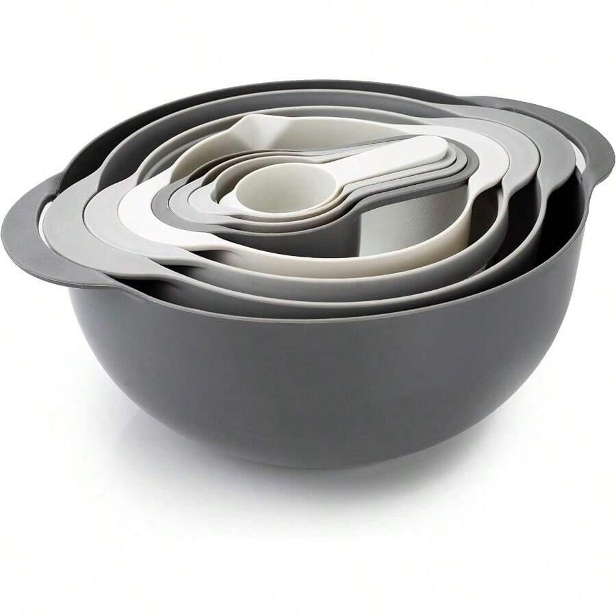 Nesting Bowls With Measuring Cups Colander And Sifter Set Includes ...