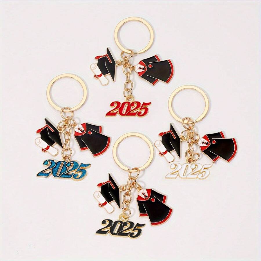 1pc 2025 Graduation Cap Keychain, Charming Graduation Commemorative ...
