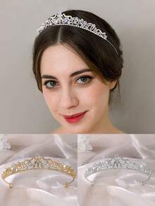 Rhinestone Crown Crystal Bridal Tiara Princess Crown Birthday Crown ...