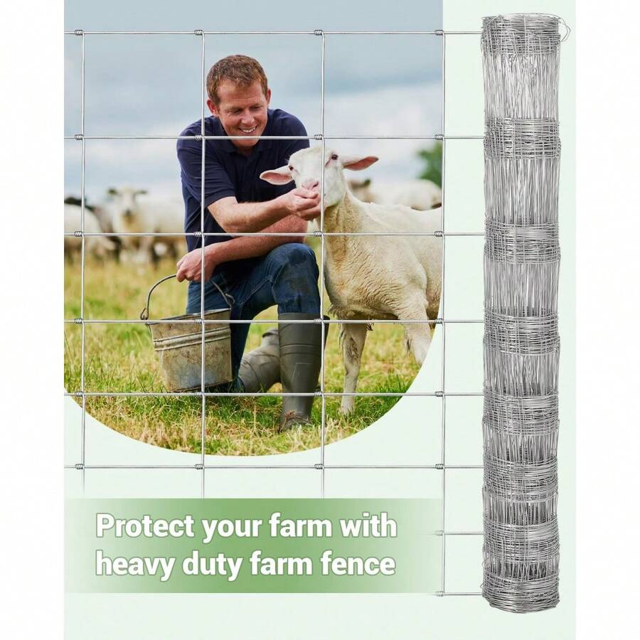 Meiyiu Heavy Duty Galvanized Cattle Fence Hog Wire Goat Deer Fencing ...