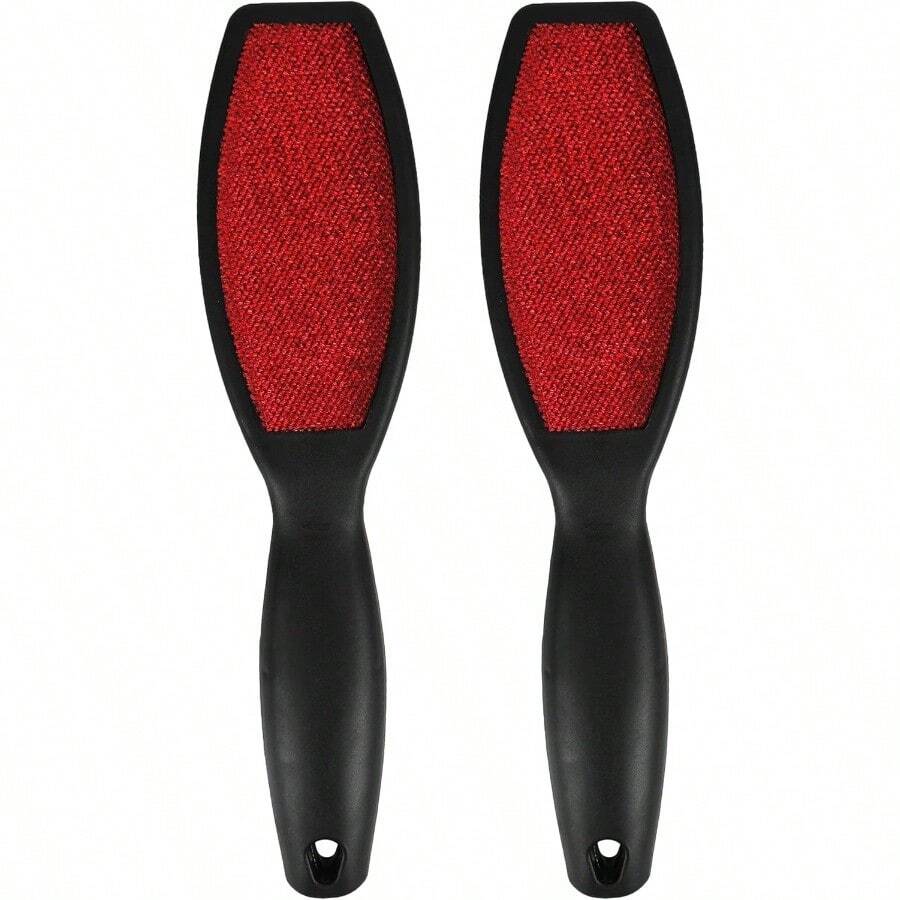 QY Set Of 2 Double Sided Velour Lint Brushes Removes Lint Dust Dandruff ...