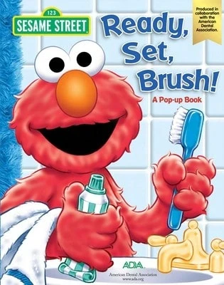 Pre-Owned Sesame Street Ready, Set, Brush! A Pop-Up Book (Hardcover) By ...