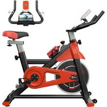 Bigzzia Indoor Spinning Bike With 6 Kg Flywheel, Quiet Magnetic Resistance And Pulse Sensor, 150 ...