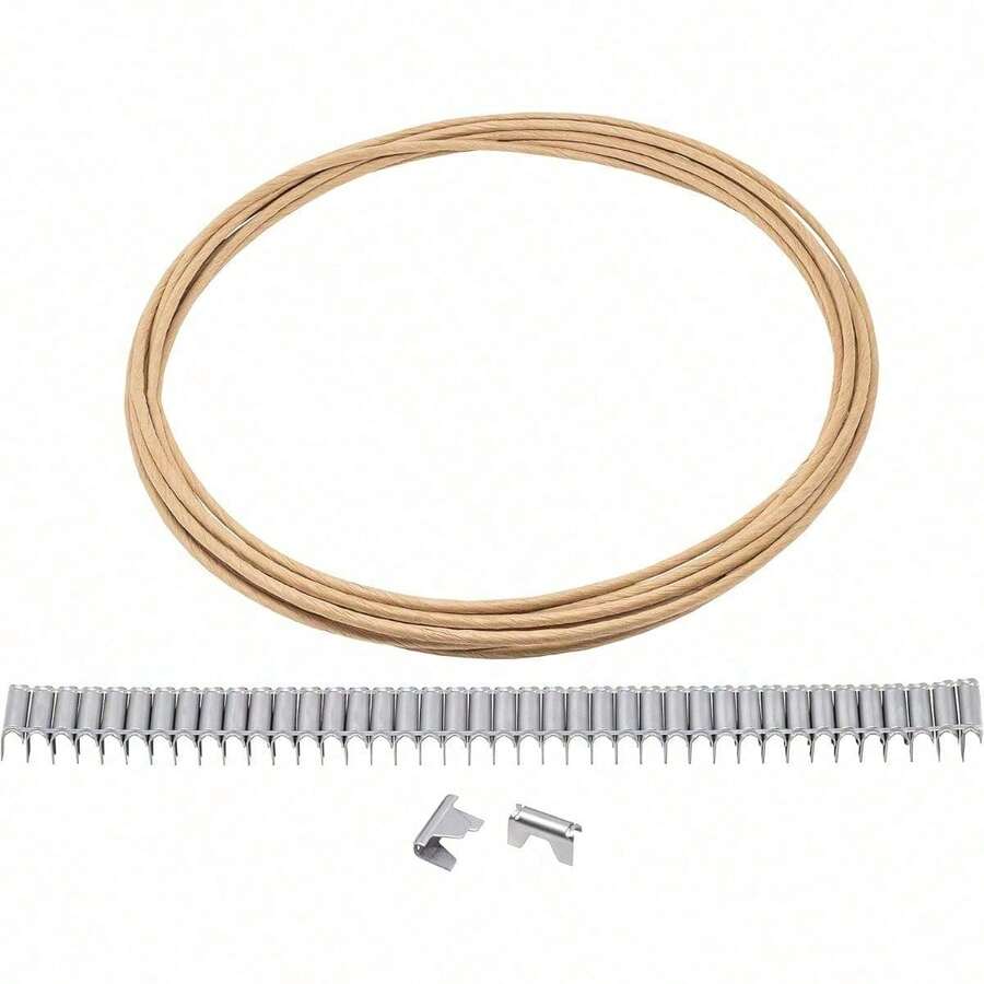 Upholstery Stay Wire For Sofa Furniture Springs, 20ft With 40 Clips, 16 ...