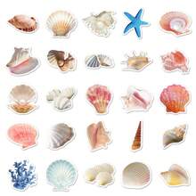 50pcs Shellfish Ocean Style Stickers For Junk Journal Laptop Water Cup ...
