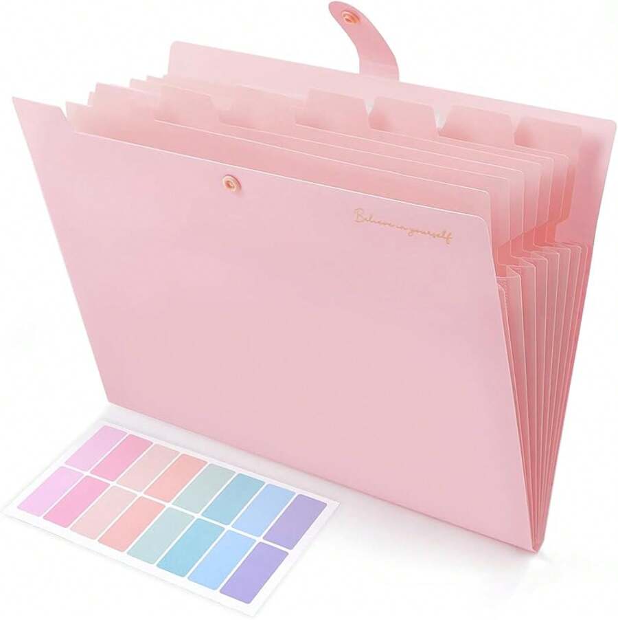 Expanding File Folder, Accordion File Organizer With 8 Pocket Inner ...