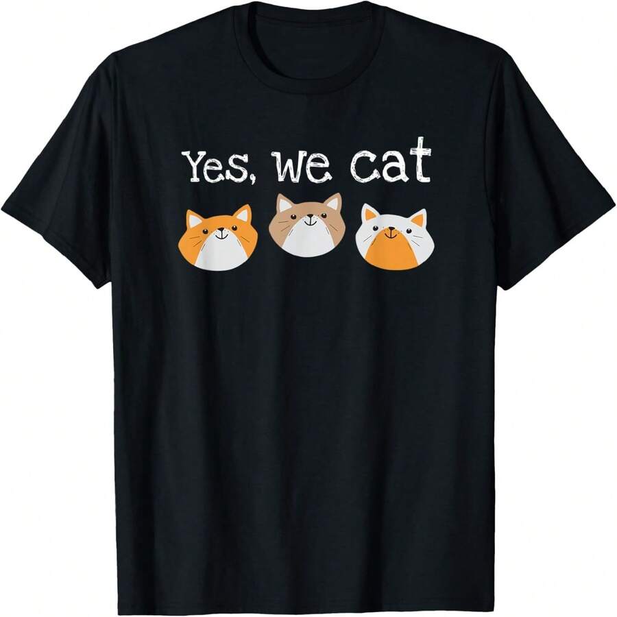 Yes, We Cat 面白いモチベーションTシャツ - Yes we can Tシャツ.jpg | SHEIN JAPAN