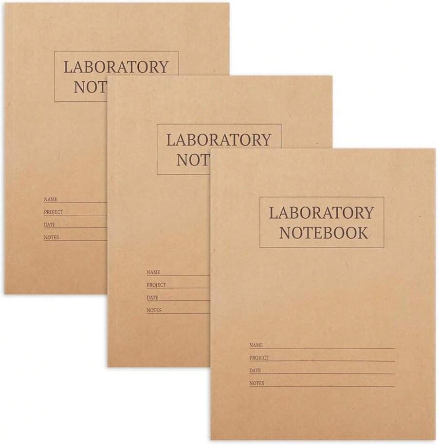 2 Pack Carbonless Chemistry Lab Notebook, 8.5X11 Inch Lab Notebook ...