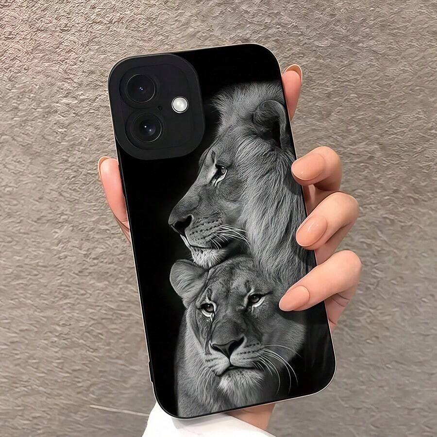 Simple And Realistic Style, Forest Queen Lioness And Cub Design Mobile ...