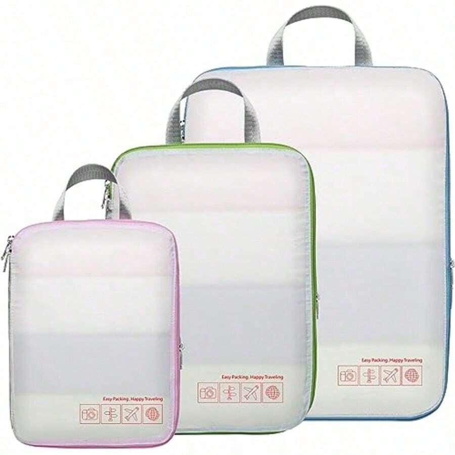 Compression Packing Cubes For Women – Luggage Organizer Set For ...