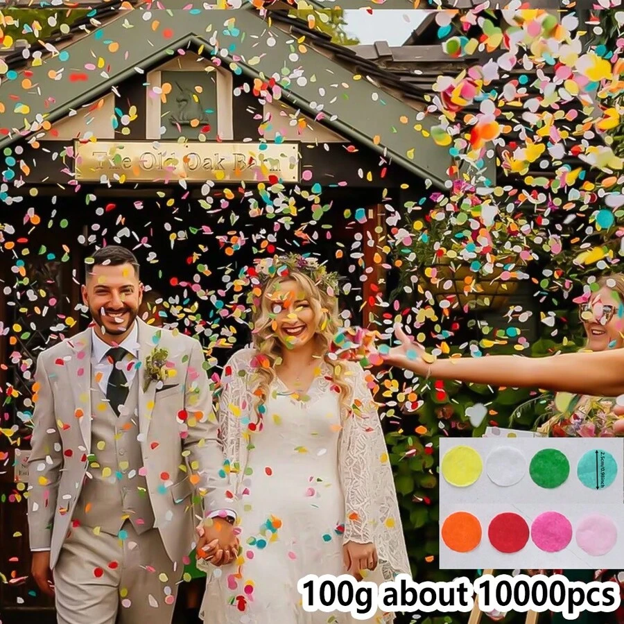 5000pcs, 1-Inch Round Confetti Paper, Colorful Paper Confetti, Toss ...