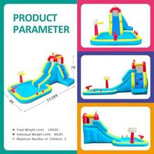 Inflatable Water Slide Blow Up Water Slide With Climbing Wall Water ...