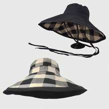 Sombrero de ala ancha reversible y de doble cara para mujer | Mode de ...