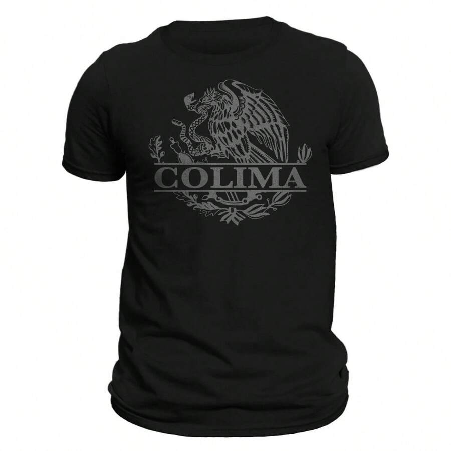 Good Quality Colima Mexico Eagle Emblem T-Shirt | SHEIN USA