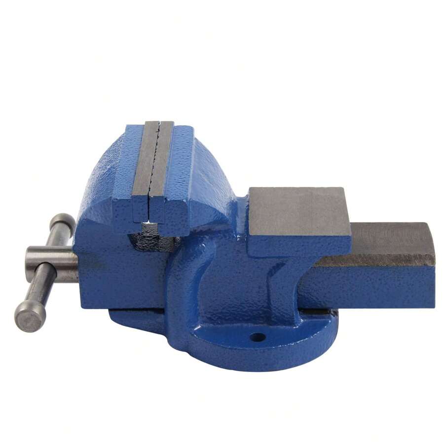 4" Heavy Duty Rotating Bench Vice With 360-Degree Swivel Base - Cast ...