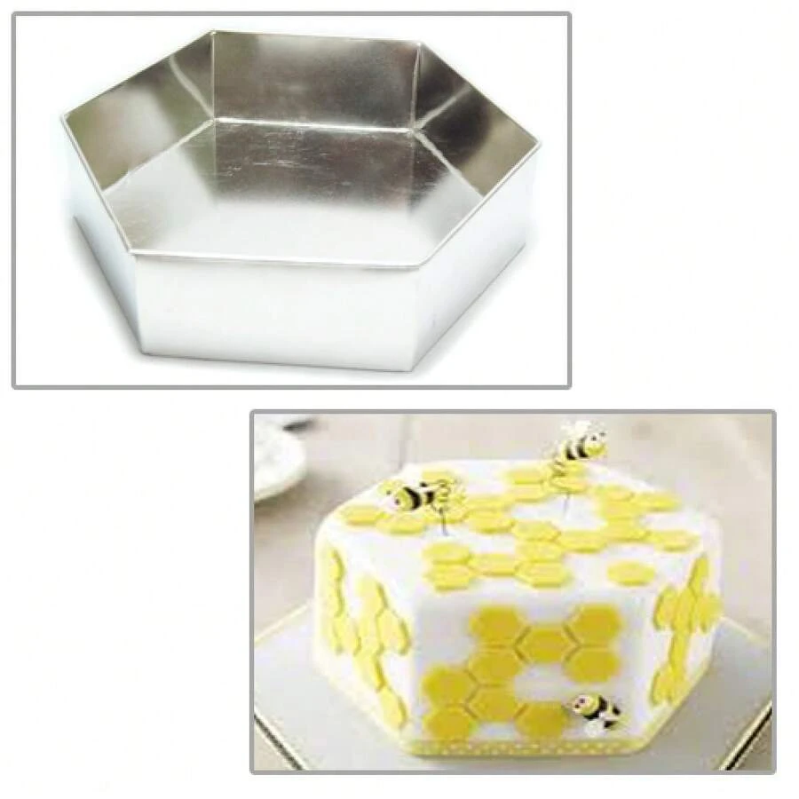 Single Hexagon Birthday Cake Tin 8" | SHEIN USA