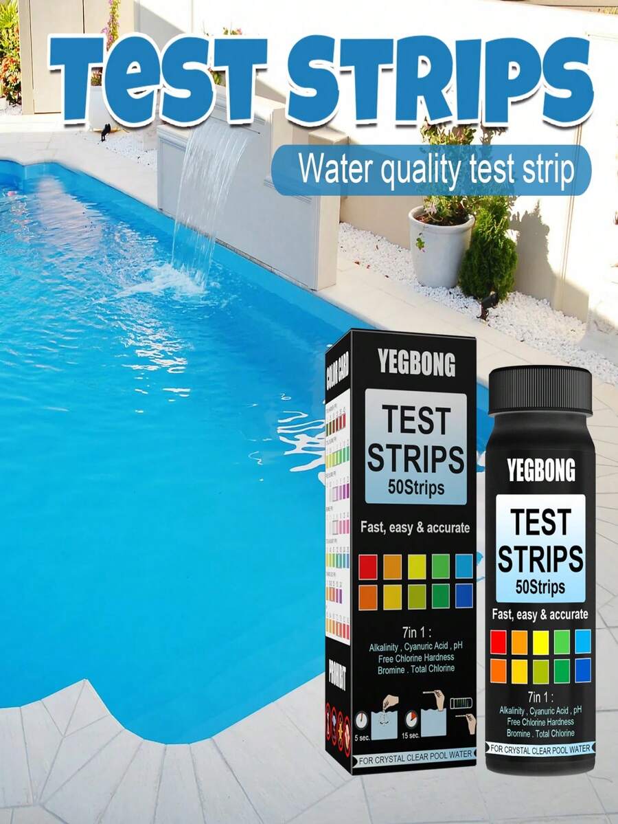 7-In-1 Test Strips. Multi-Parameter Water Quality Test Strips - PH ...