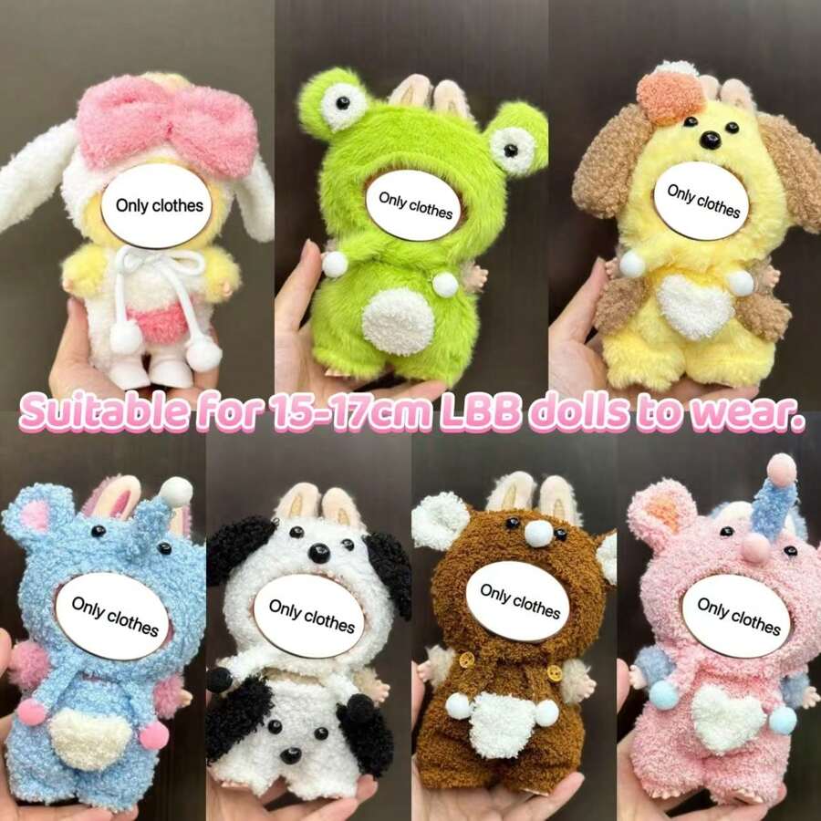 New 15-17cm Labubu Animal Outfit Suit Shoes Set Clothes For Labubu ...