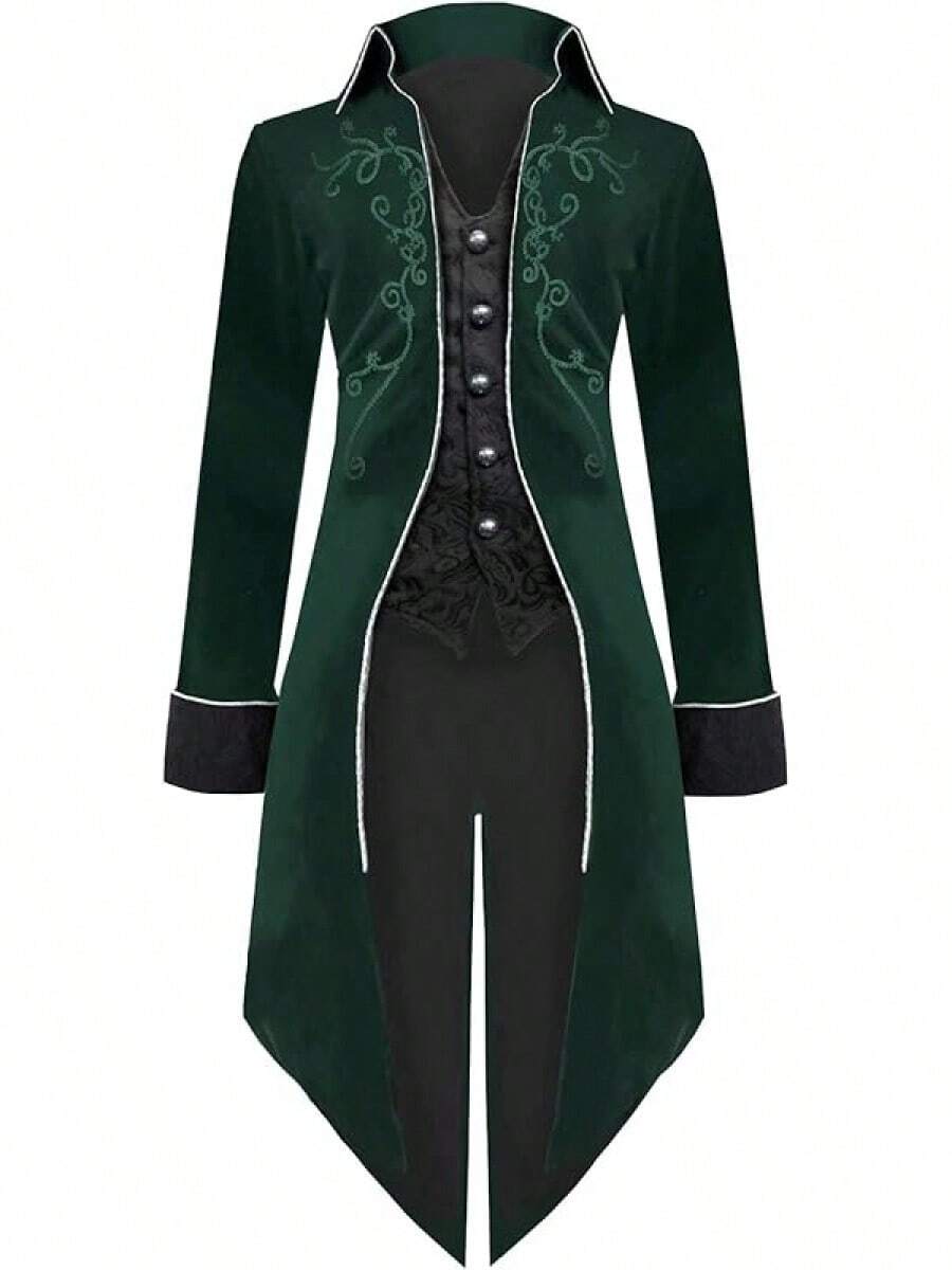 2025 Best Medieval Steampunk Tailcoat Halloween Costumes Men ...