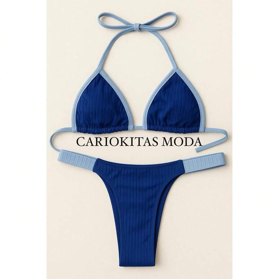 Biquíni moda gringa Canelado em Diversas Cores Conforto e Estilo ...