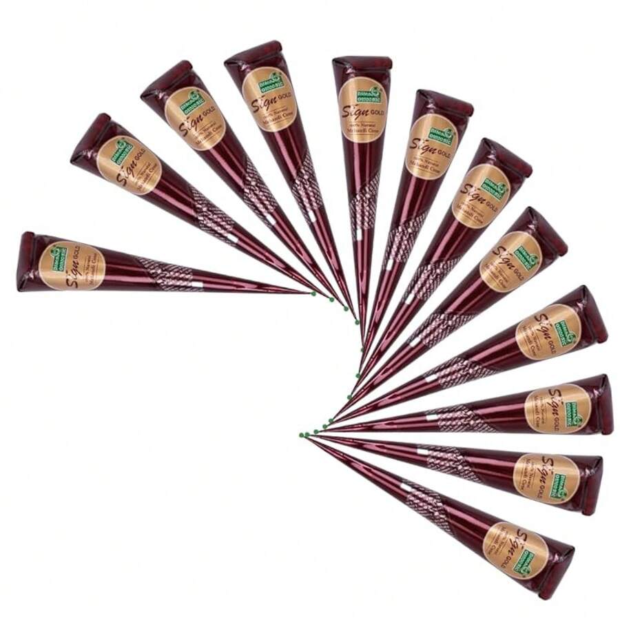 Natural Henna Paste Cones Hair –% & Ready To Use | No Ammonia Or | Pack ...