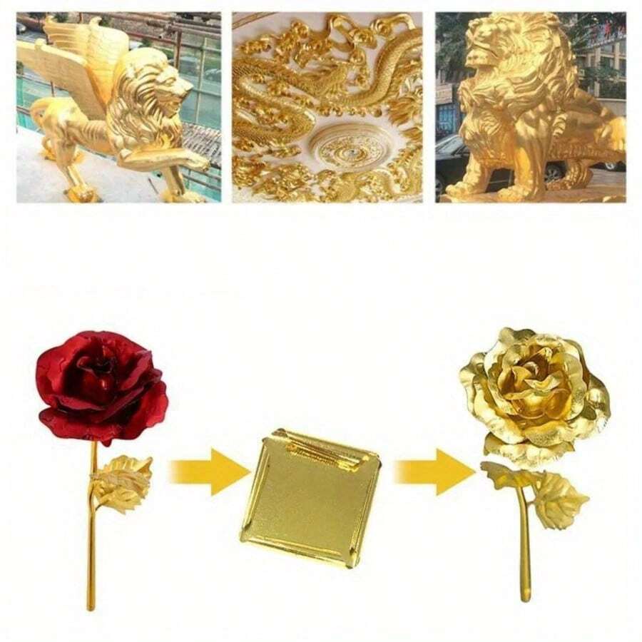 100pcs Gold Foil Paper, DIY Crafting Material, Wax Molding Material ...