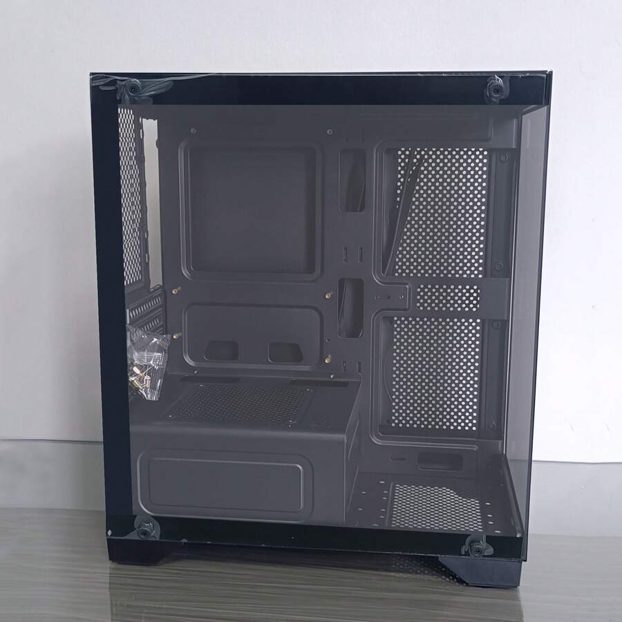 Carcasa de PC de juegos Micro-ATX/ITX de acero inoxidable con panel ...