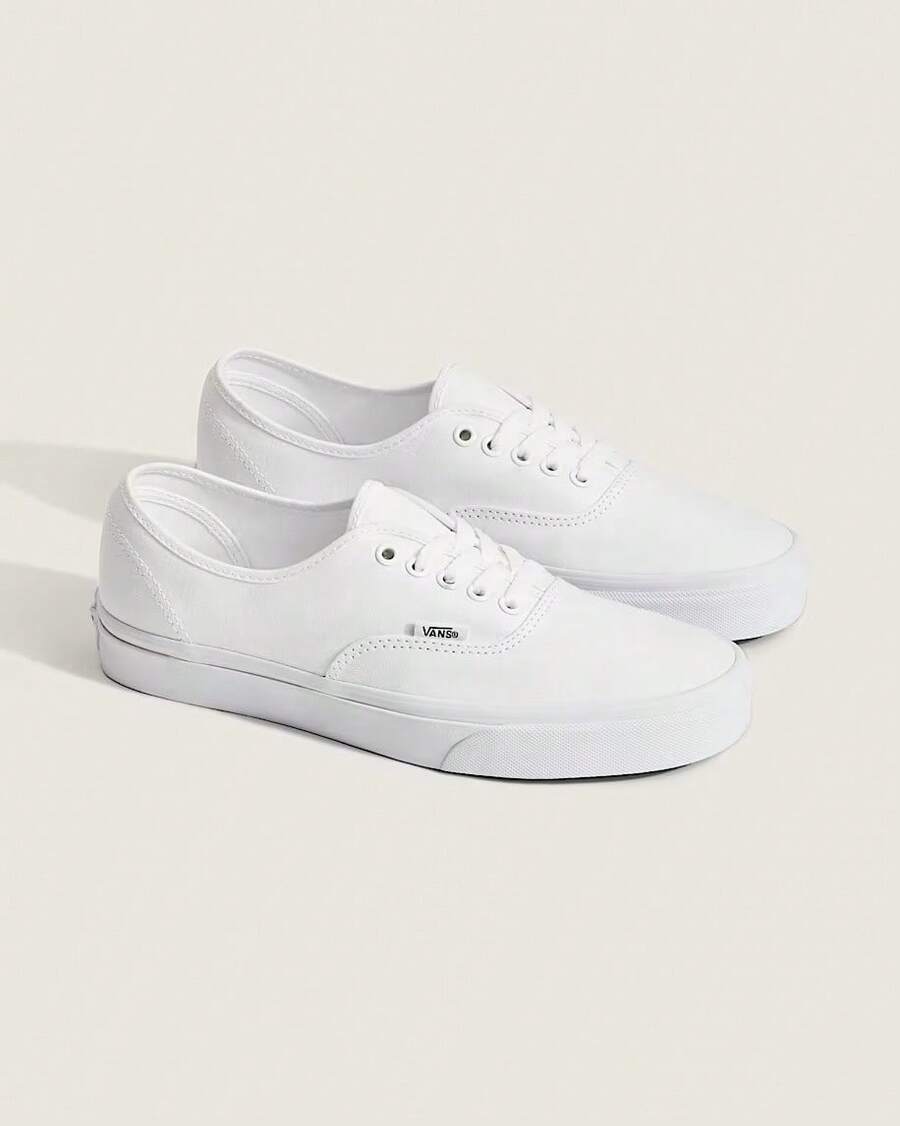 Vans Vans Authentic Unisex Sneakers, True White | SHEIN USA