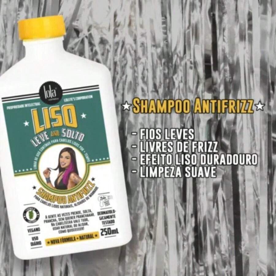 Shampoo Liso Leve And Solto 250ml - Lola | SHEIN Brasil