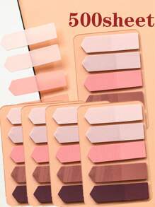 500sheet PET Arrow Pointer Stickers, Solid Color Cute Sticker Tabs ...