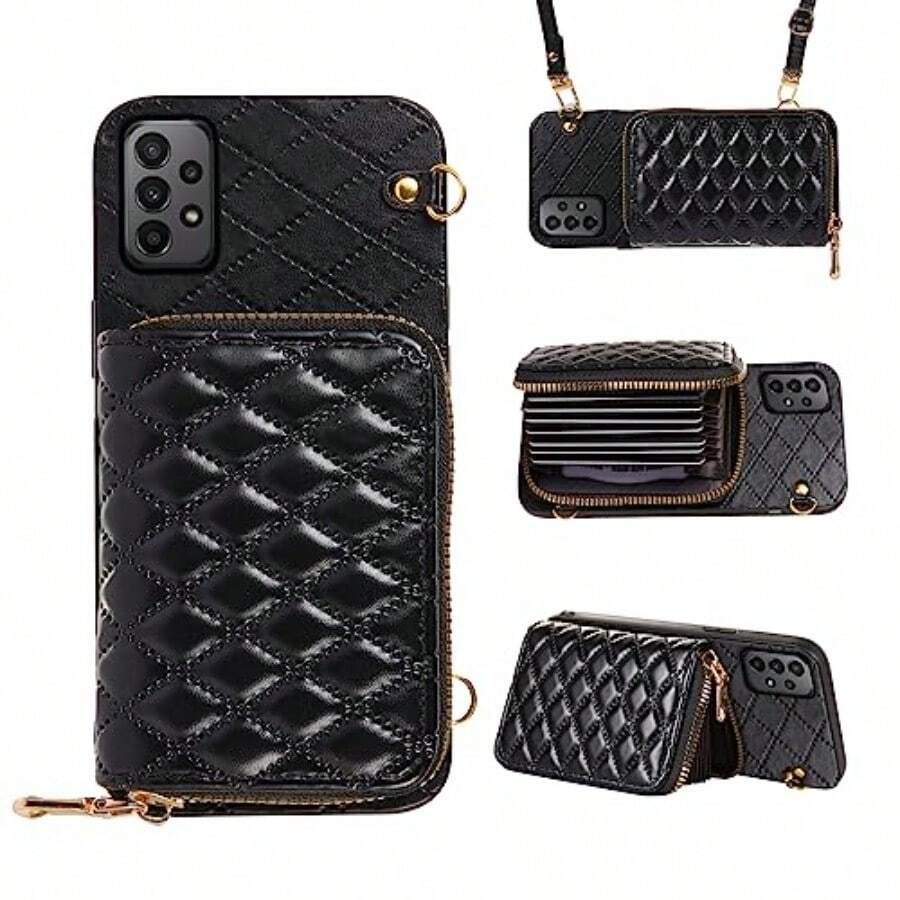 HMXQYDetachable Crossbody Strap Wallet Case For Galaxy A32 5G 2021 6.5 ...