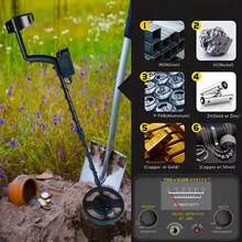 High Precision Metal Detector, Waterproof Underground Metal Detector ...