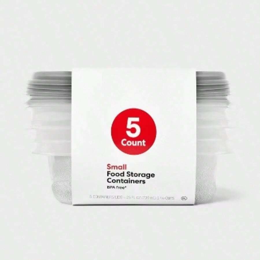 Small Square Food Storage Containers - 25 Fl Oz/5ct | SHEIN USA
