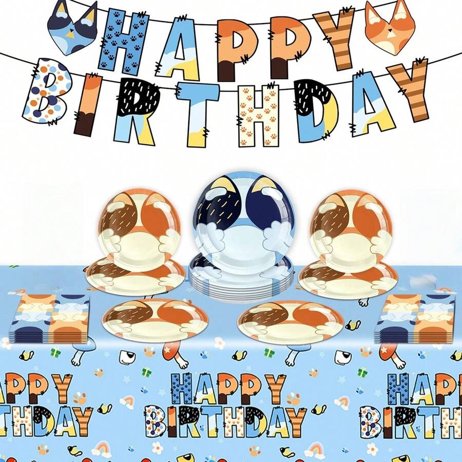 Bluey Official Bluey Party Supplies Party Decoration Pack |42pcs ...
