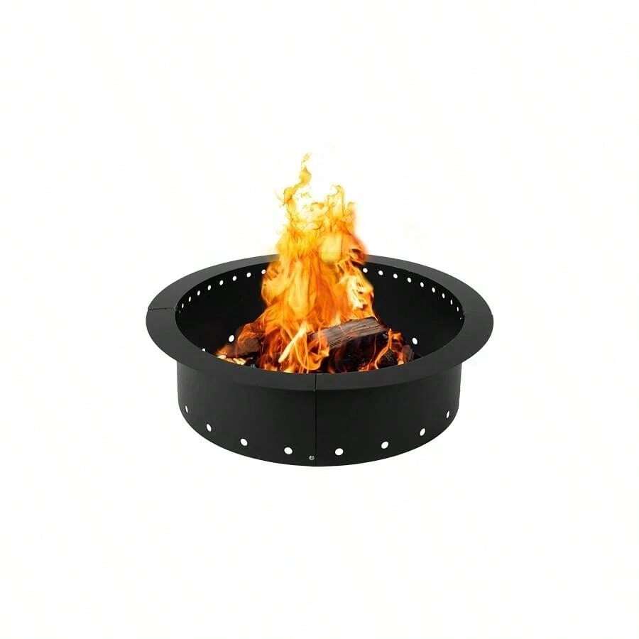 Heavy Duty Metal Smokeless Fire Pit Ring 36in. Outer/30in. Outdoor ...
