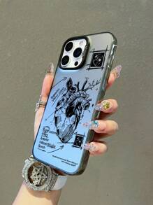 Fashionable Dark Gray Framed Soft Protective Phone Case With Anatomical ...