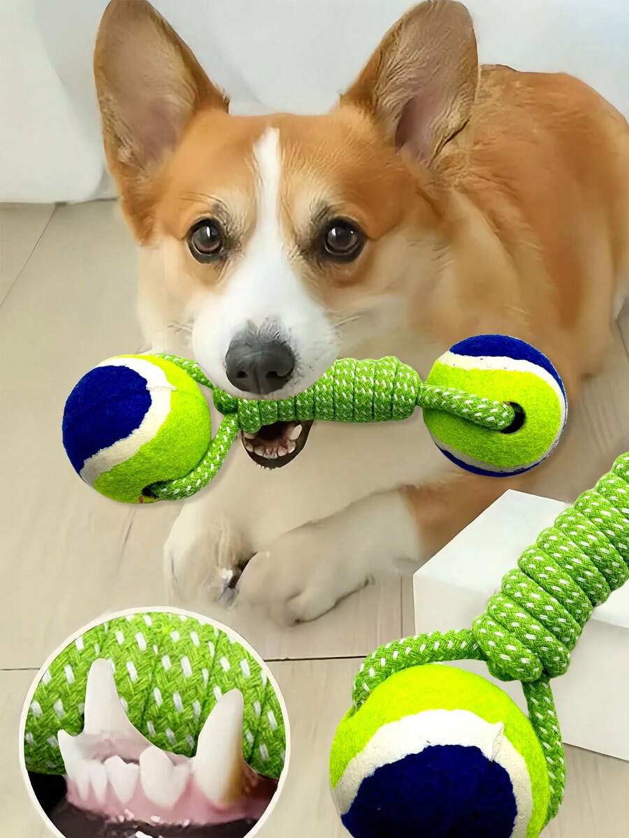 1 stuk onverwoestbaar gevlochten knoopspeelgoed voor het reinigen van ...