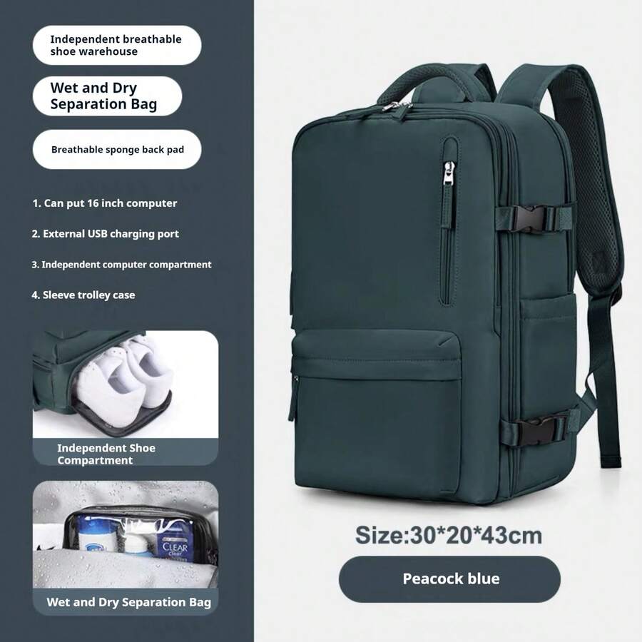 Large Travel Backpack Men And Women Business Laptop Backpack Cabin Bag ...