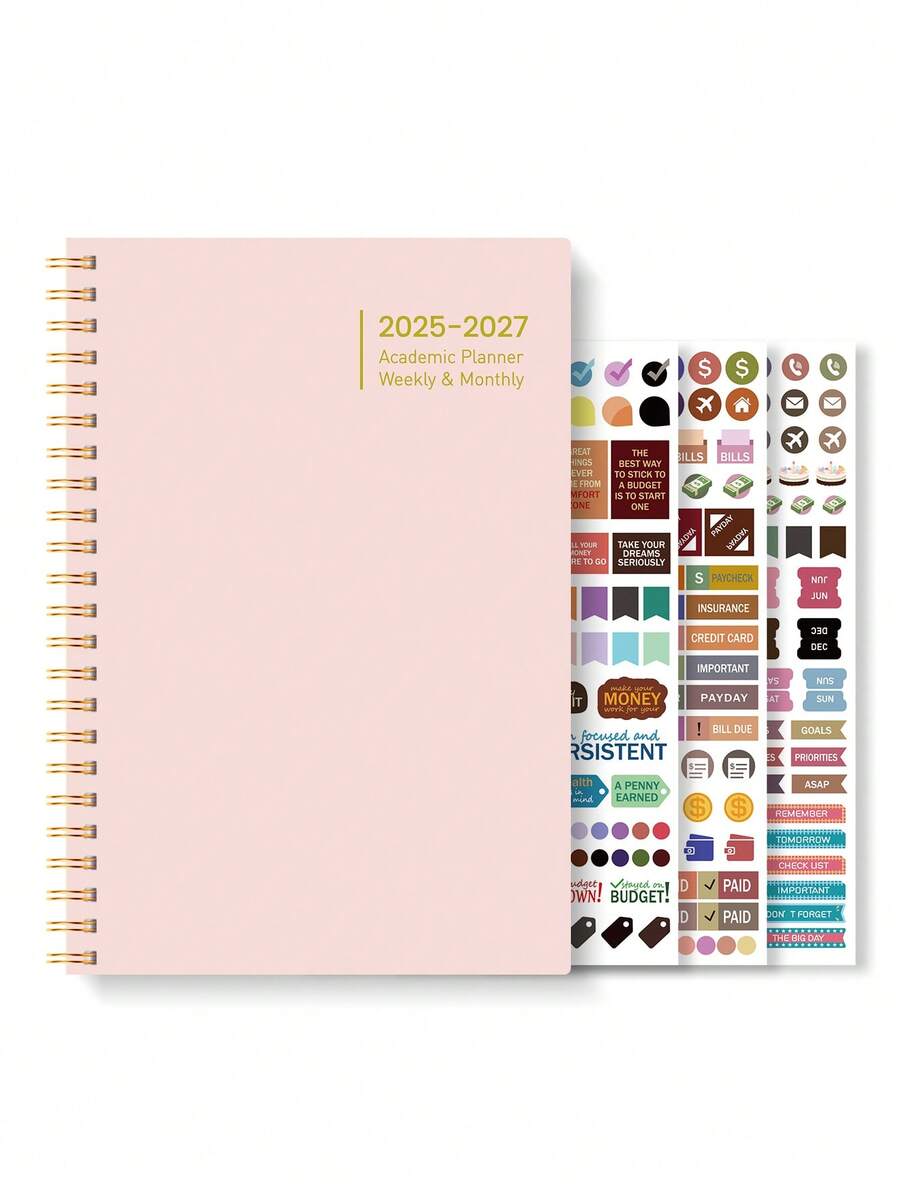 budget planner 1pc 2025-2026 Plan Weekly And Monthly Notebook Spiral ...