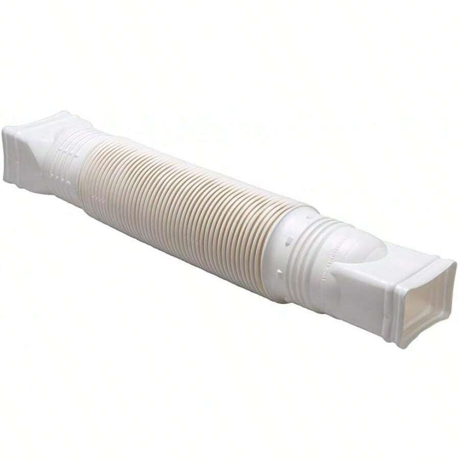 Amerimax White Flexible Downspout Extension Gutter Connector Rainwater Drainage