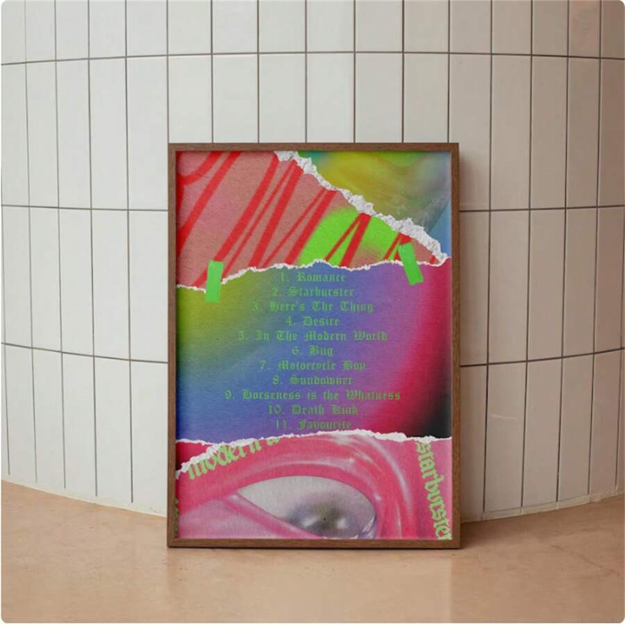 1pc Wall Art Fontaines D C Romance Tracklist Wall Print, Indie Rock ...