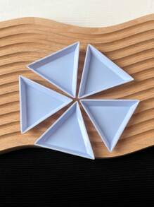 5pcs Nail Art Jewelry Tray, Nail Technician Rhinestone & Dotting Nail ...