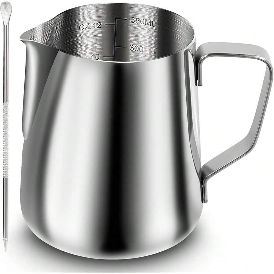 New-6 Milk Frothing Pitcher, Pr Steaming Pitcher 12oz,Pr Hine Accri ...