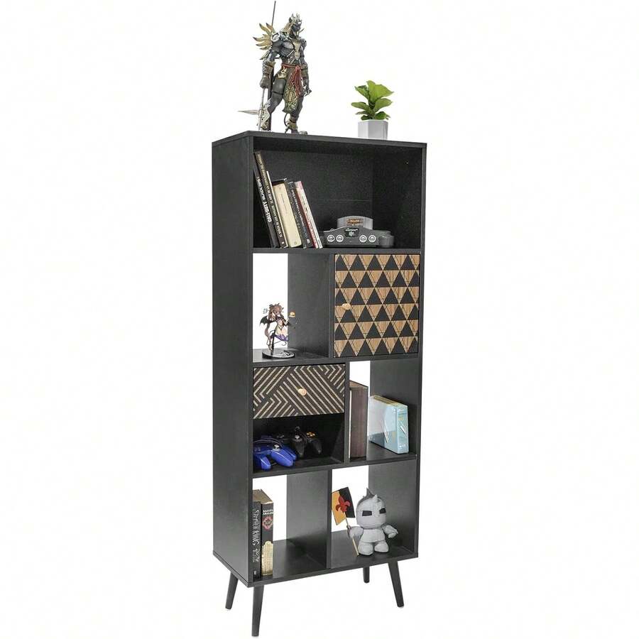 Librero Vintage Estante Vintage con Cajon y Entrepaños para Sala Recamara Oficina Librero ...