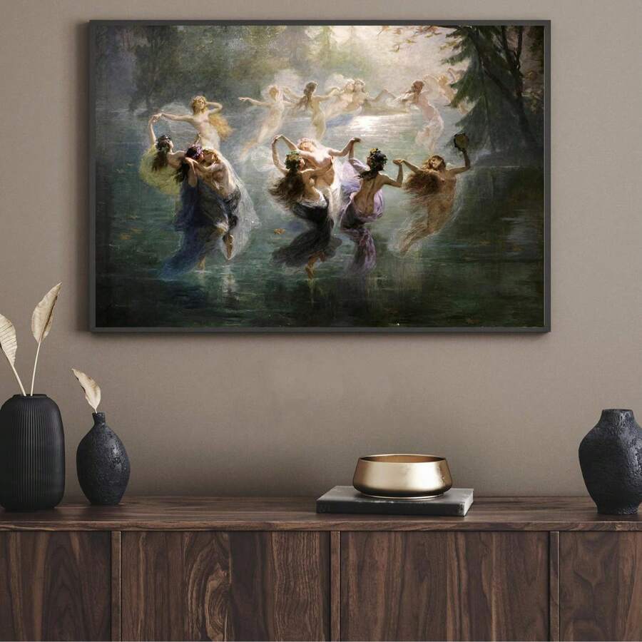 1Pc Witches' Dance Fine Art Giclée Print Vintage Dark Ballet Painting ...