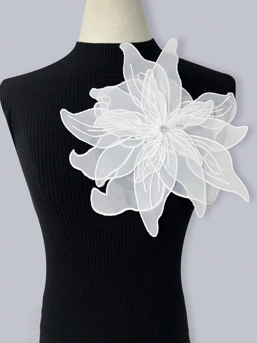 Merletto 3D con strass, 4 strati, larghezza 23cm, materiale per ...