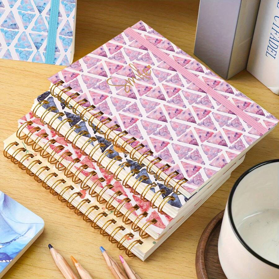 4 Packs A6 Spiral Notebooks And Journals With Assorted Jewel Tone ...