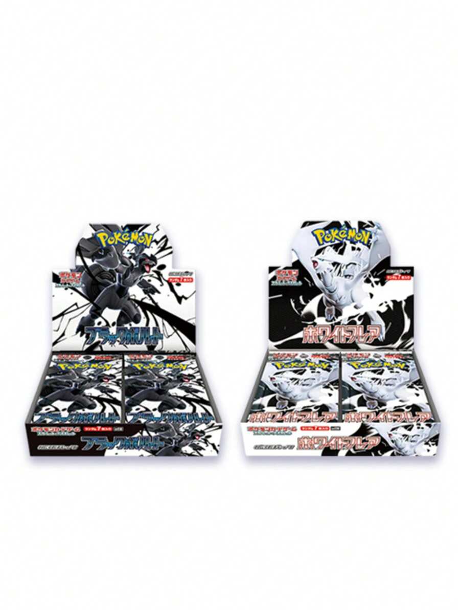 Pokémon Trading Card Black Bolt And White Flare Pair Booster Box Scarlet & Violet SV11 Japanese ...